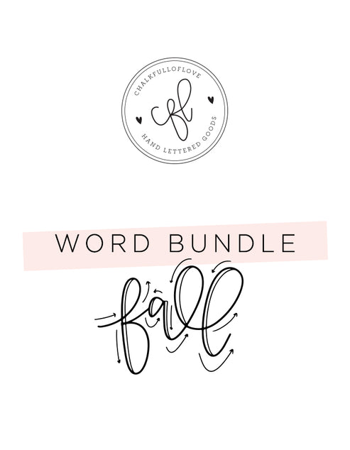 Word Bundle - Fall Edition – Chalkfulloflove