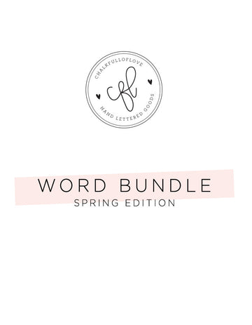 lettering + word bundles – Chalkfulloflove