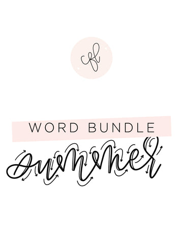 lettering + word bundles – Chalkfulloflove